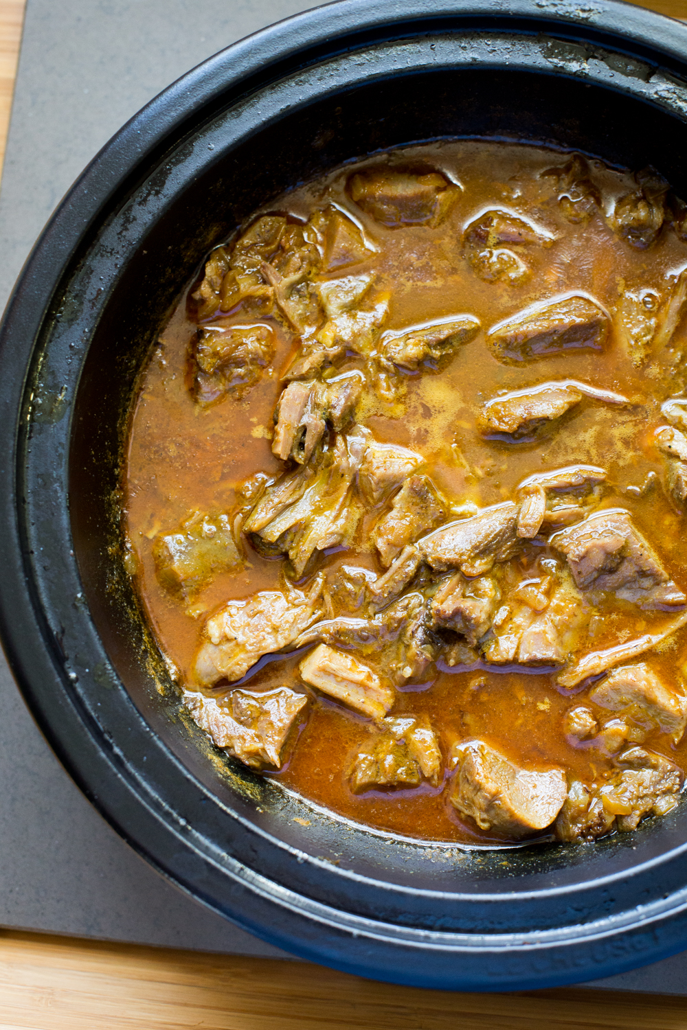 Moroccan Goat Curry (Tagine Makfoul) | The Domestic Man