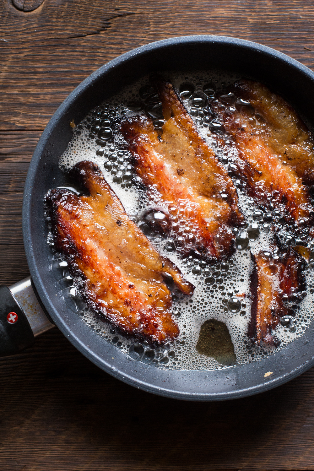 Bourbon and Cider Braised Bacon | The Domestic Man