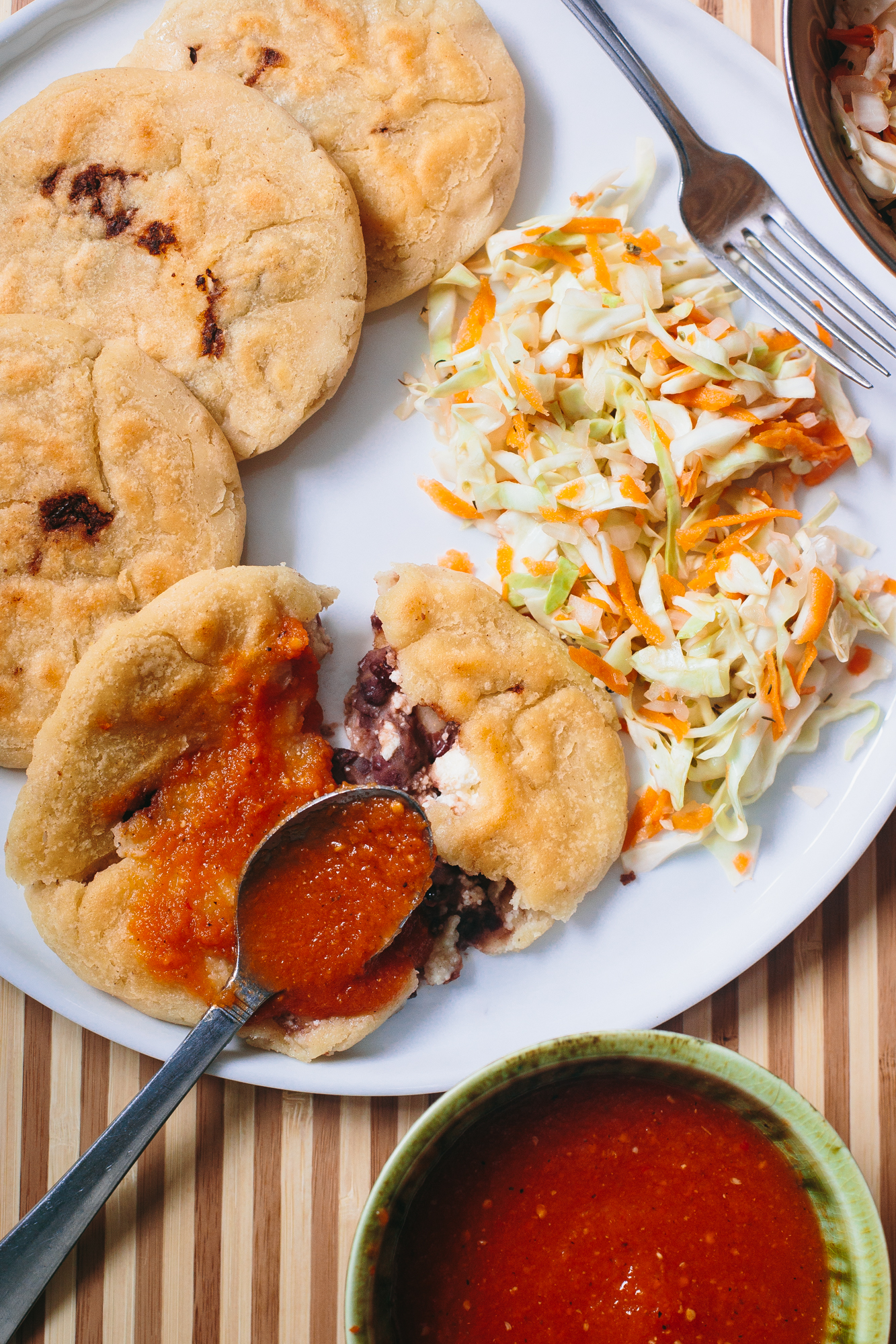 Pupusas (Salvadoran Stuffed Corn Cakes) | The Domestic Man